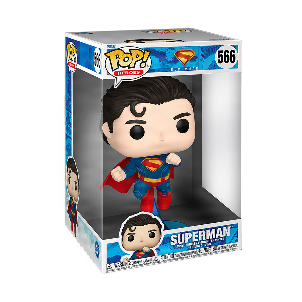 SUPERMAN (2025 Movie) Superman Jumbo Funko Pop! Heroes Vinyl Figure