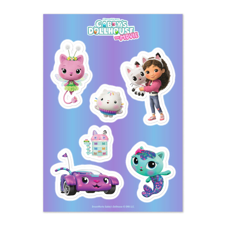 Gabby's Dollhouse The Movie Sticker Sheet