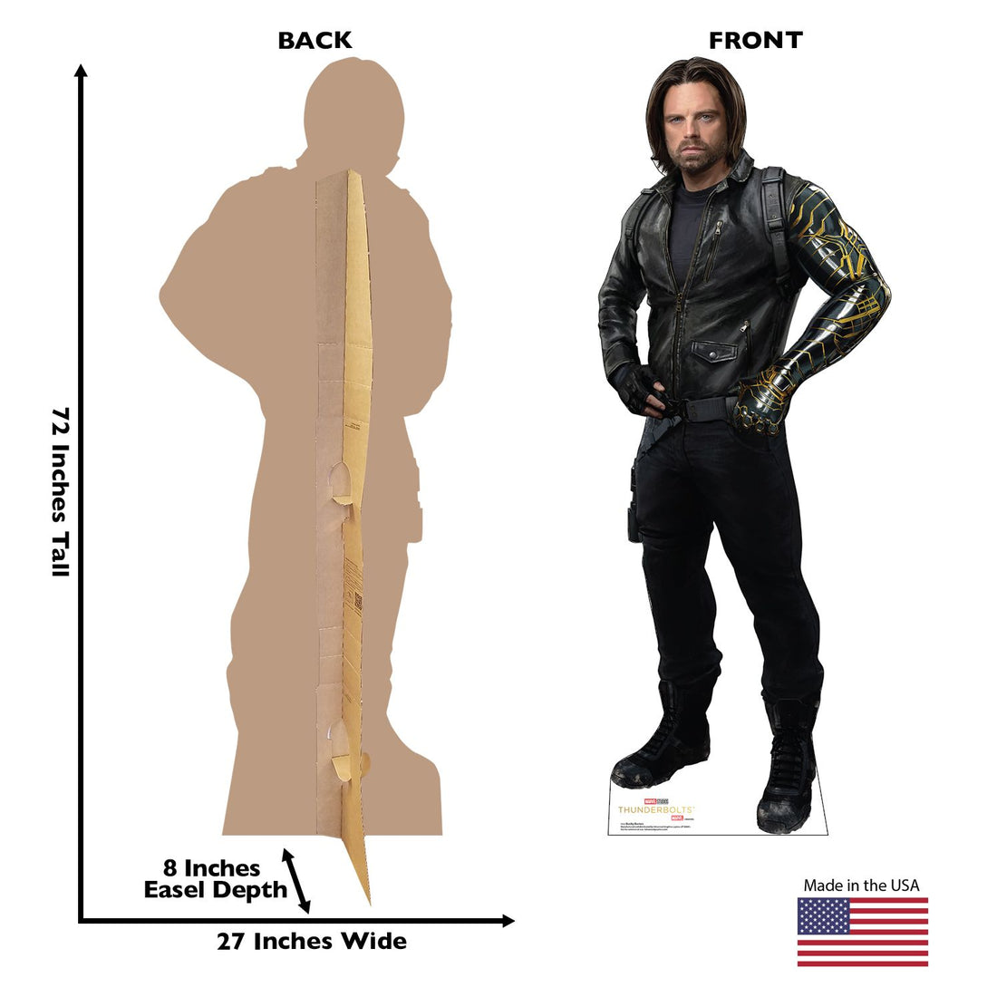 Thunderbolts* Bucky Barnes Cardboard Cutout Standee